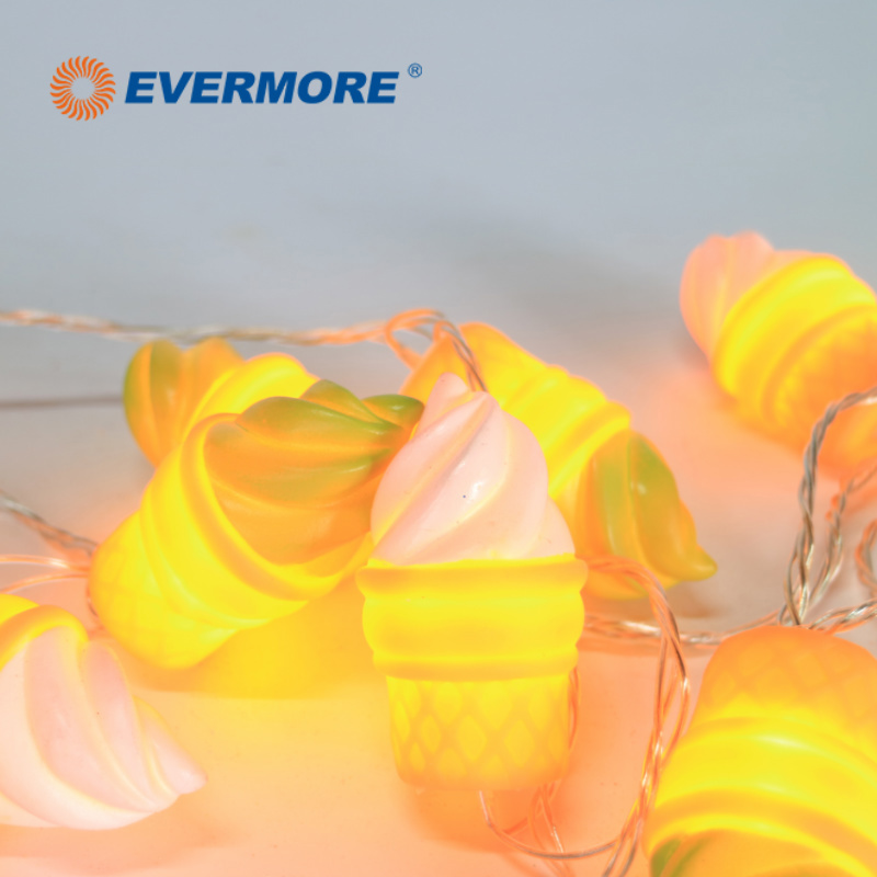Evermore Ice Cream Cone LED String Light for Summer Party Decoration ...